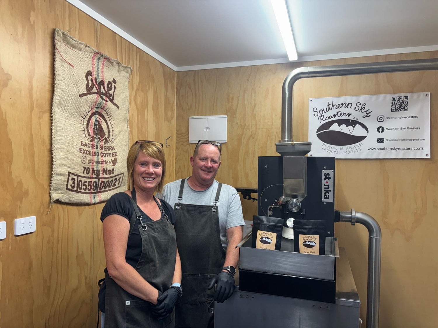 Southern Sky Roasters, Lake Tekapo, Artisan Coffee Roastery, NZ
